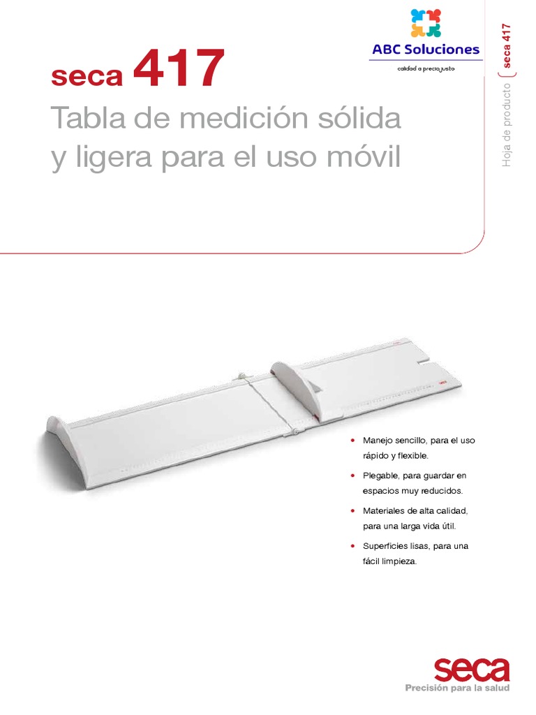 Infantómetro Seca 417: Características y Uso | PDF