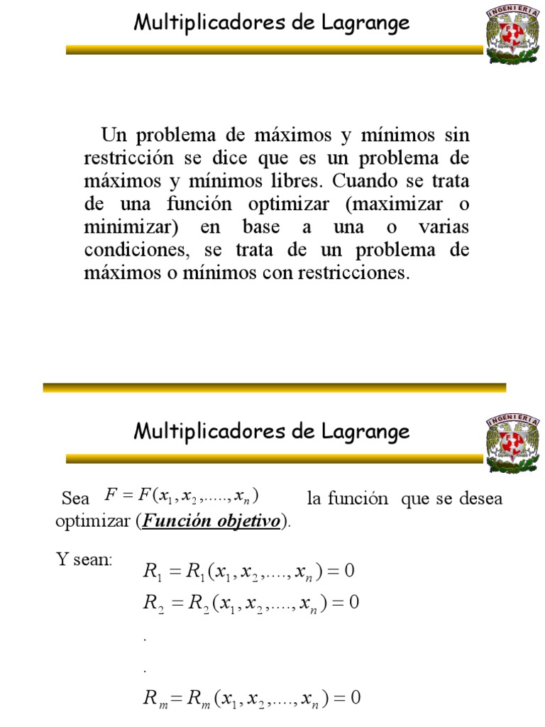 Mult Lagrange | PDF