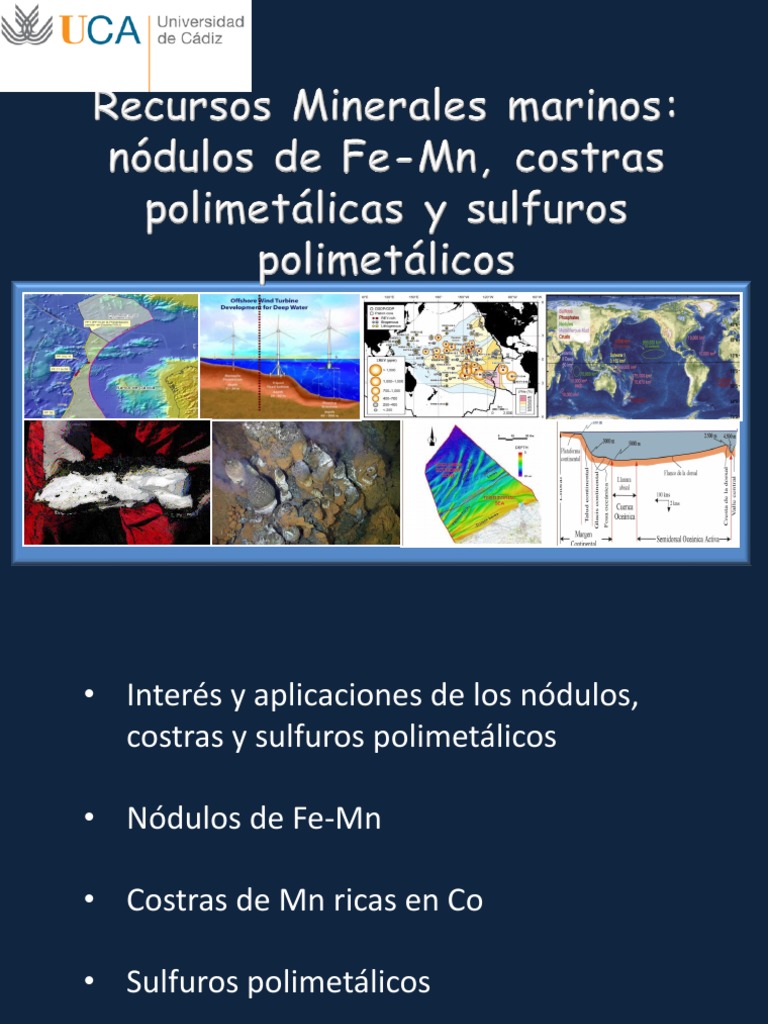 INO Nodulos Costras Sulfuros | PDF | Cobalto | Manganeso