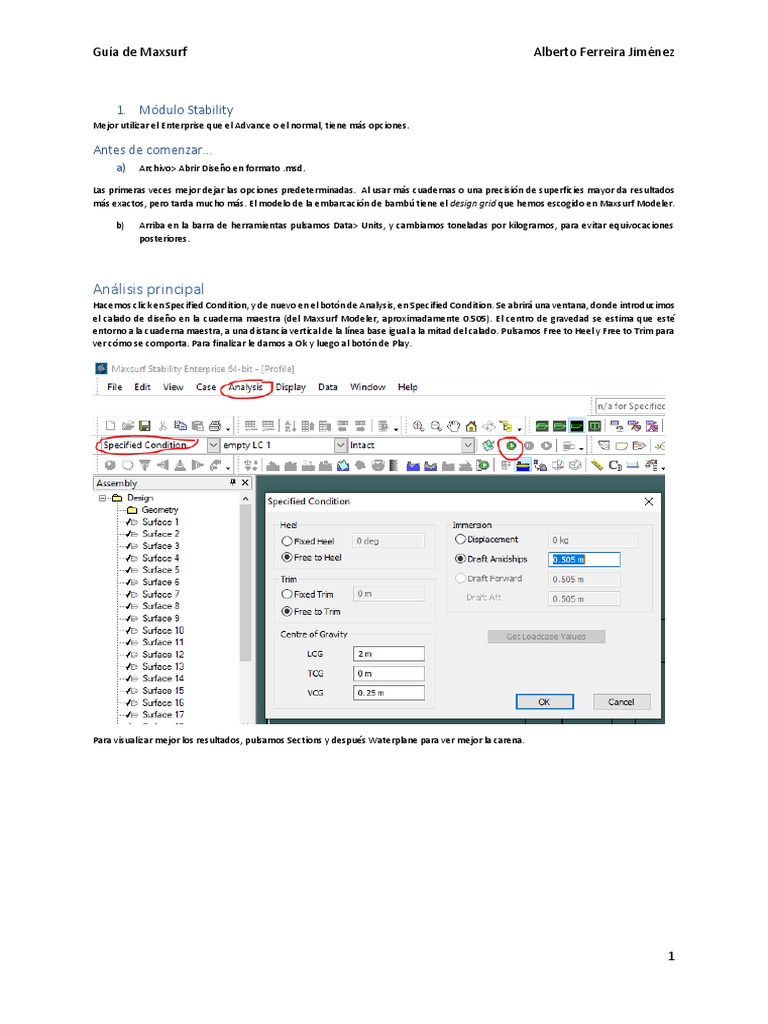 Manual Maxsurf Stability | PDF