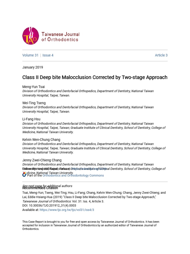 Class Ii Deep Bite Pdf Mouth Tooth