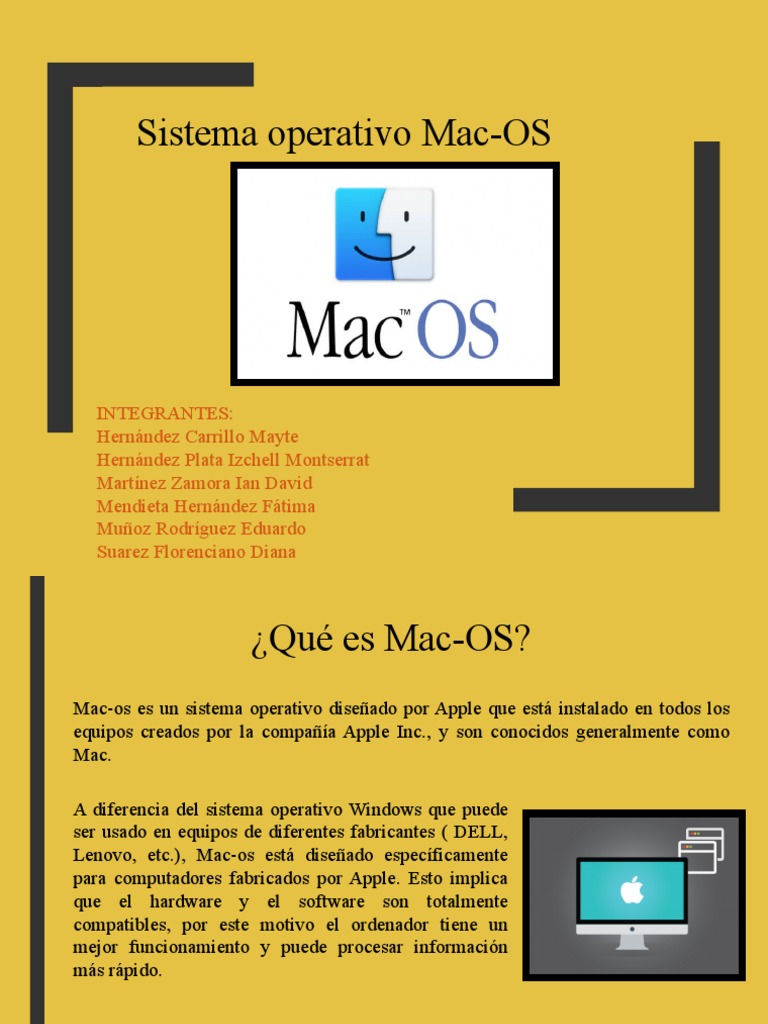 Exposicion Mac Os | PDF | Mac OS | Apple Inc.