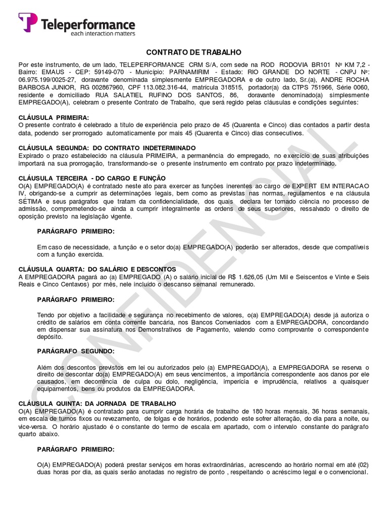 Contrato | PDF