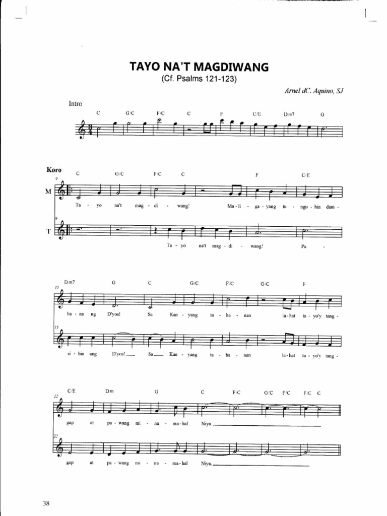 Tayo Na't Magdiwang Piyesa | PDF