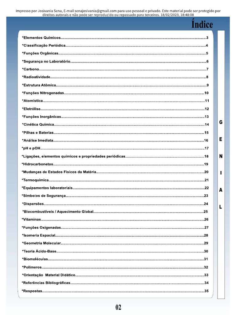 Apostila de Cruzadinhas de Quimica Part 1 | PDF