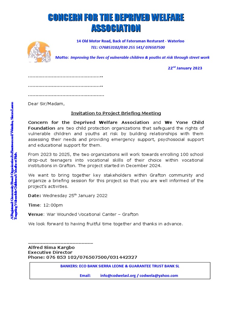 Invitation To Safeguarding Training 1 | PDF | Human Life Stages ...