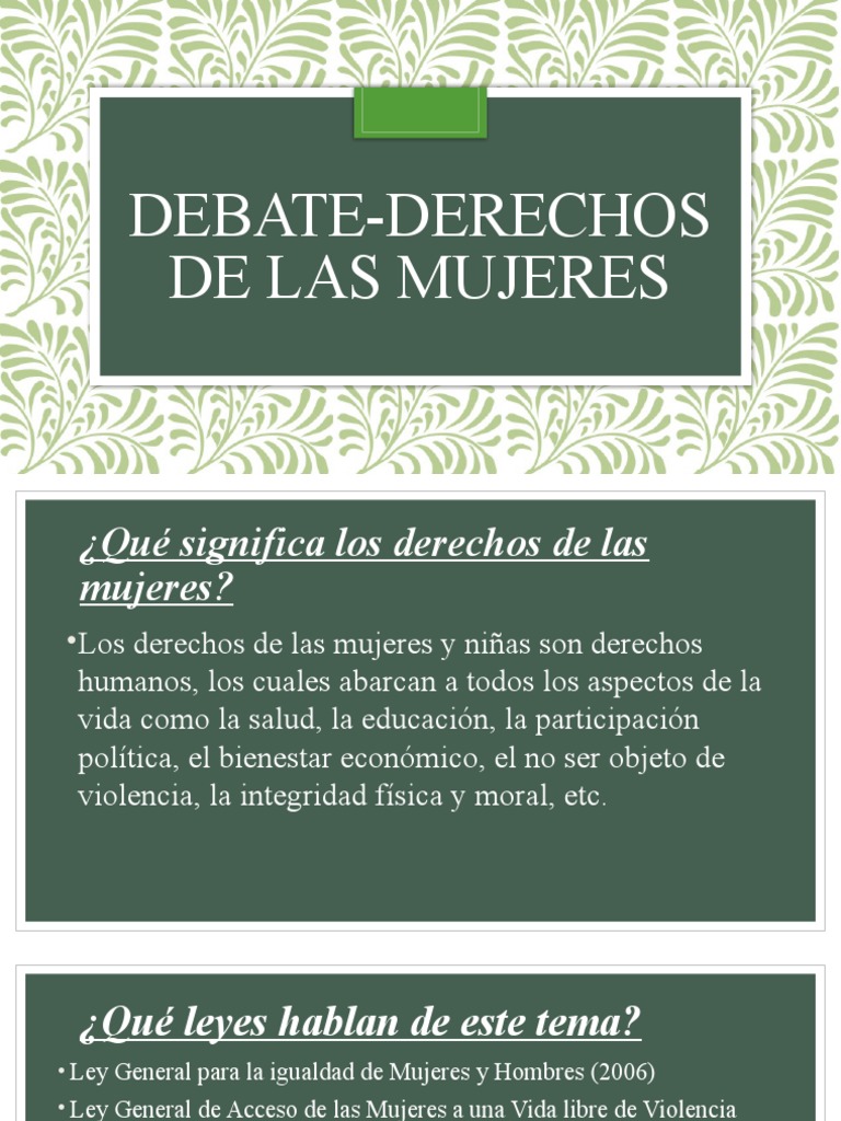 Exposición-Derechos de Las Mujeres | PDF