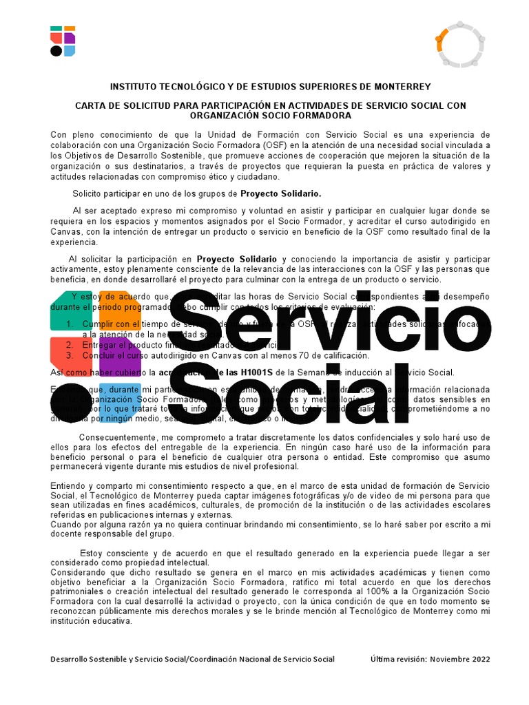 Carta de Solicitud de Participación | PDF | Trabajo Social | Sociedad
