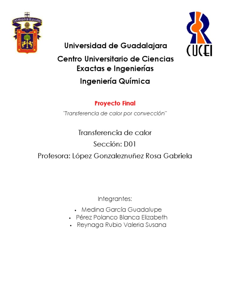 Trabajo Final Transferencia de Calor | PDF | Convección | Transferencia ... Trabajo Final Transferencia de Calor | PDF | Convección | Transferencia ...