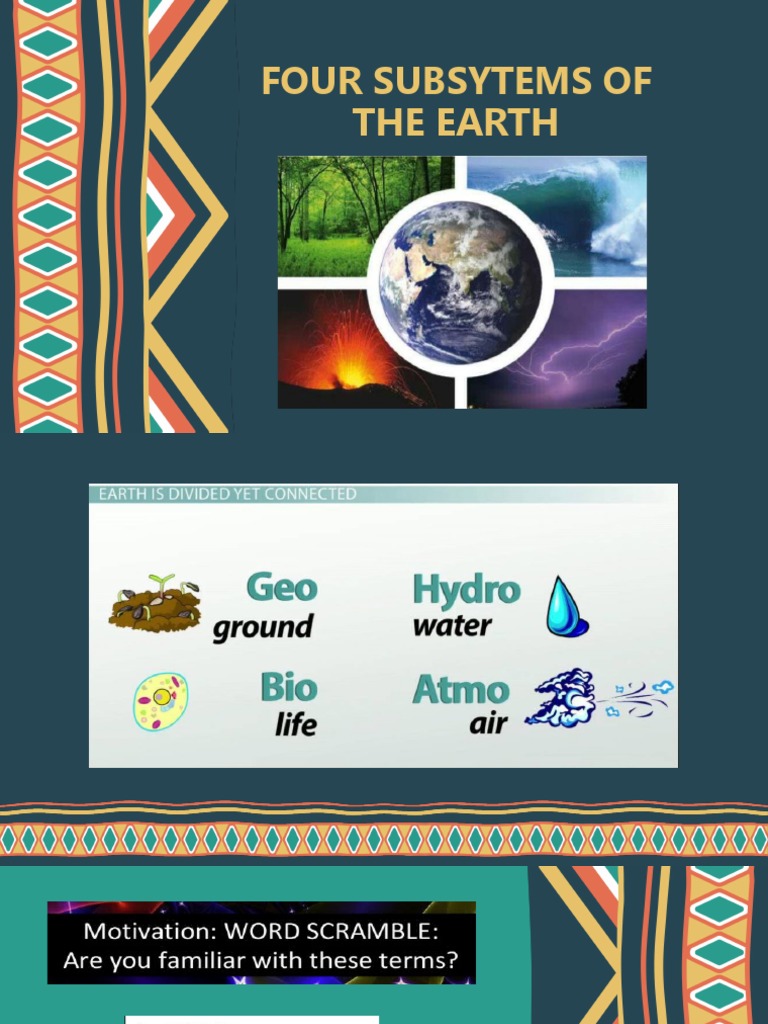 Four Subsytems of The Earth | PDF | Social Science | Science & Mathematics