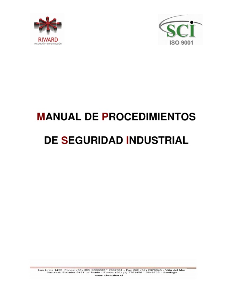 Manual de Procedimientos de Seguridad Industrial 1 | PDF