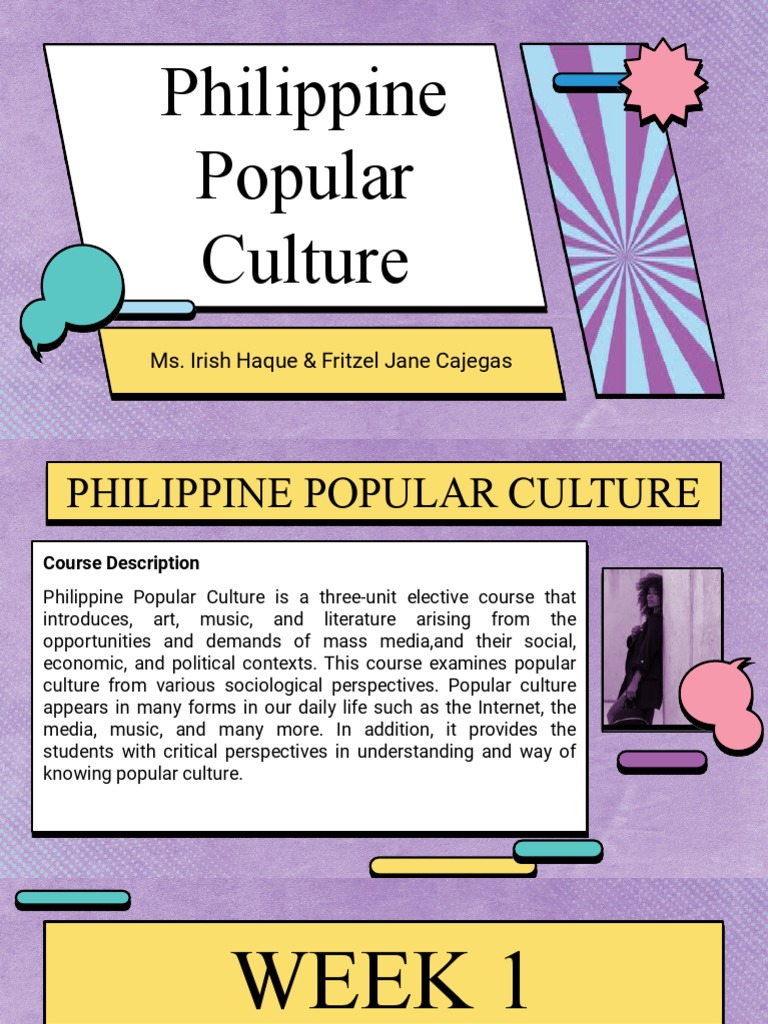 Understanding Philippine Popular Culture | PDF | Popular Culture ...