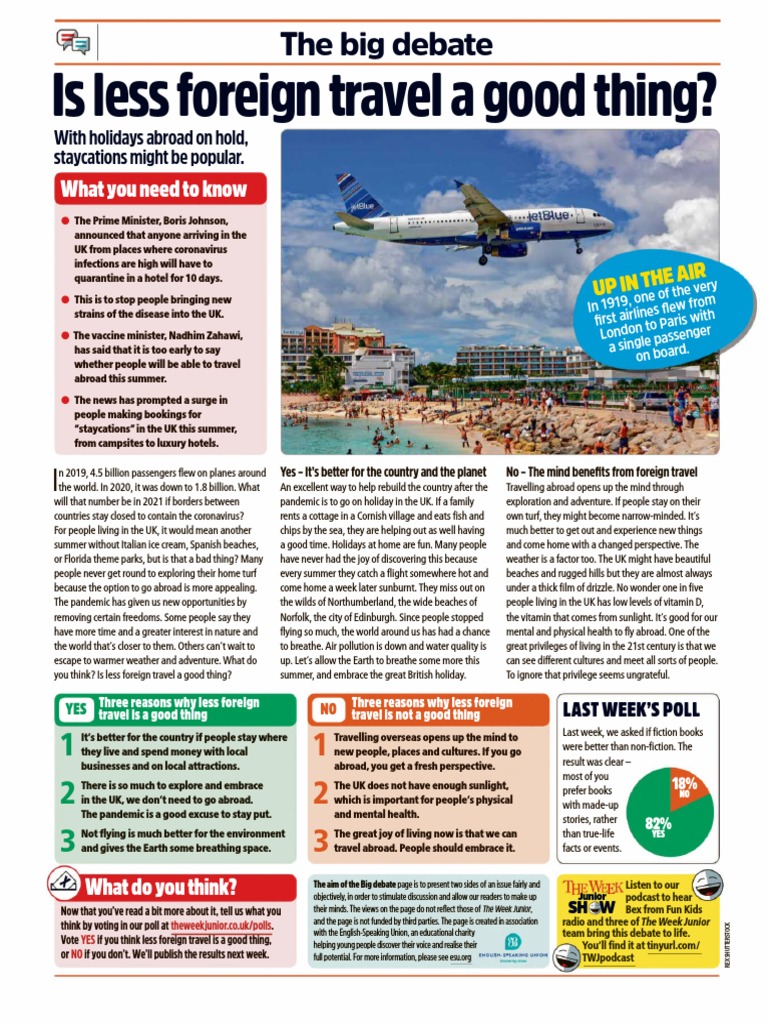 Is Less Foreign Travel Beneficial? | PDF