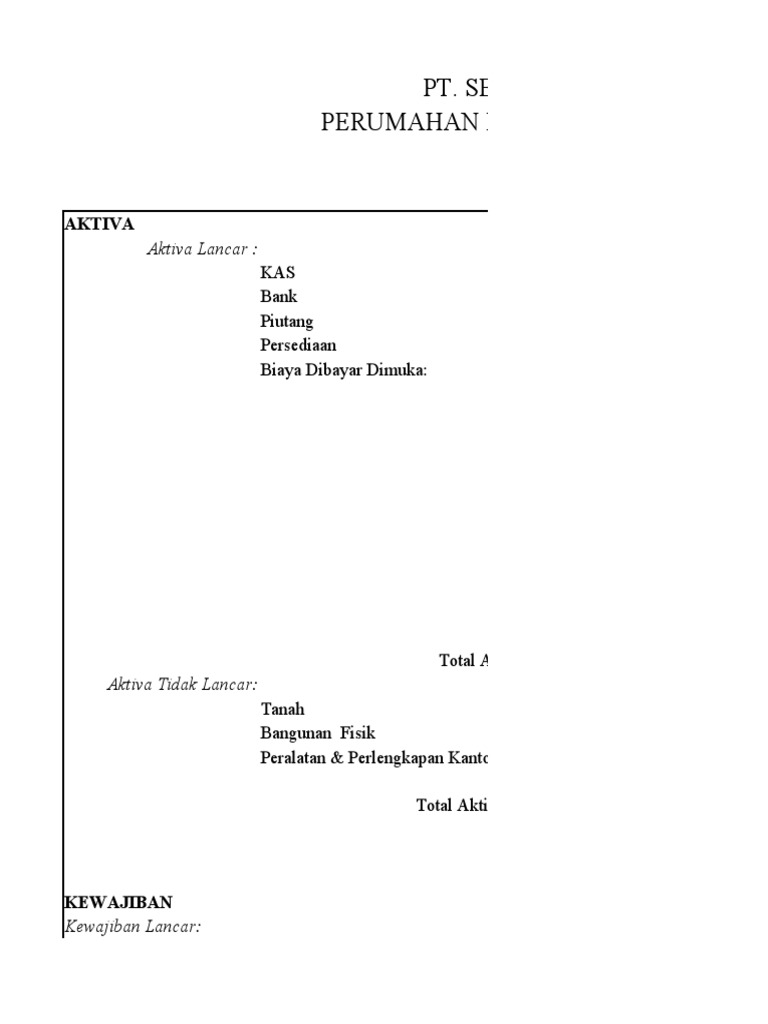 Neraca 3 Perum | PDF