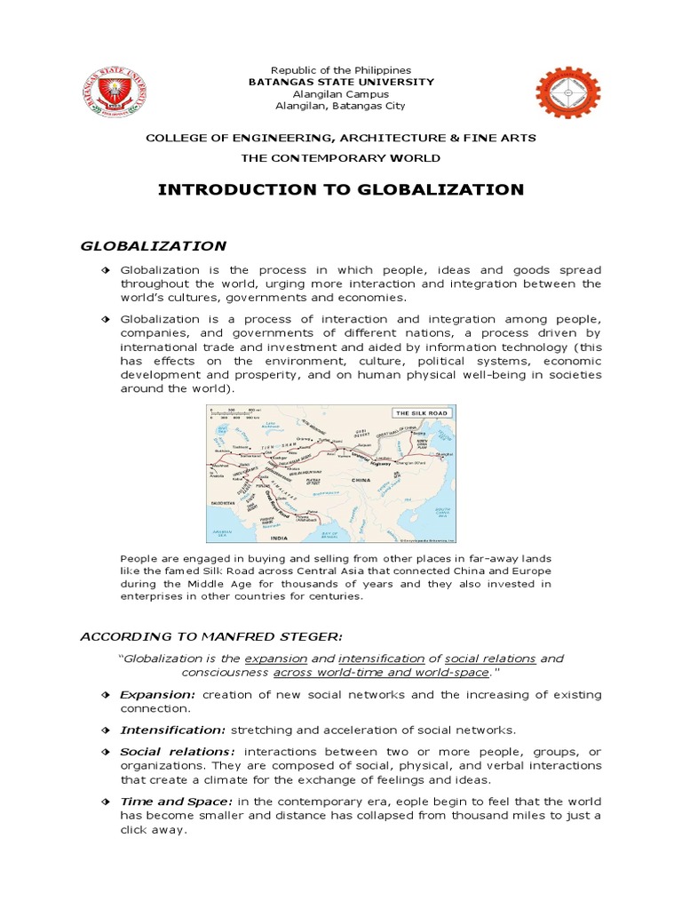 Introduction To Globalization | PDF | Globalization Introduction To Globalization | PDF | Globalization