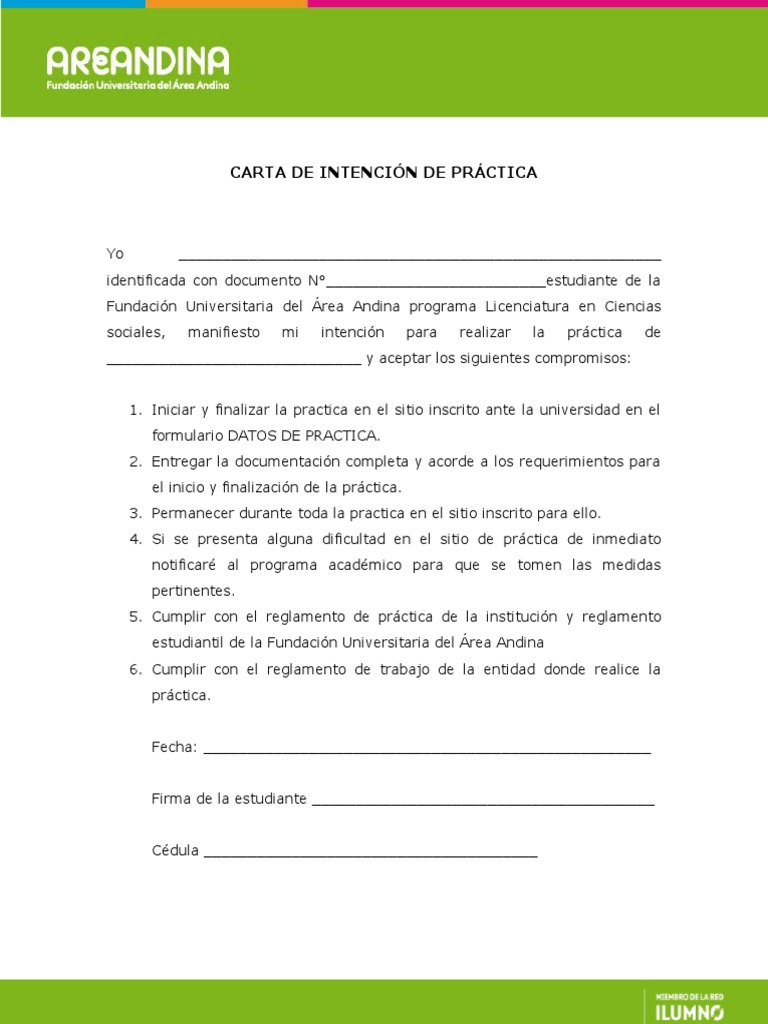 Carta de Intención - LCS | PDF