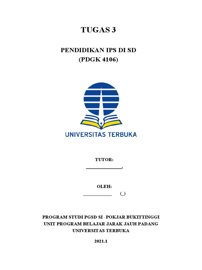TUGAS 3 Pendidikan IPS Universitas Terbuka UT | PDF