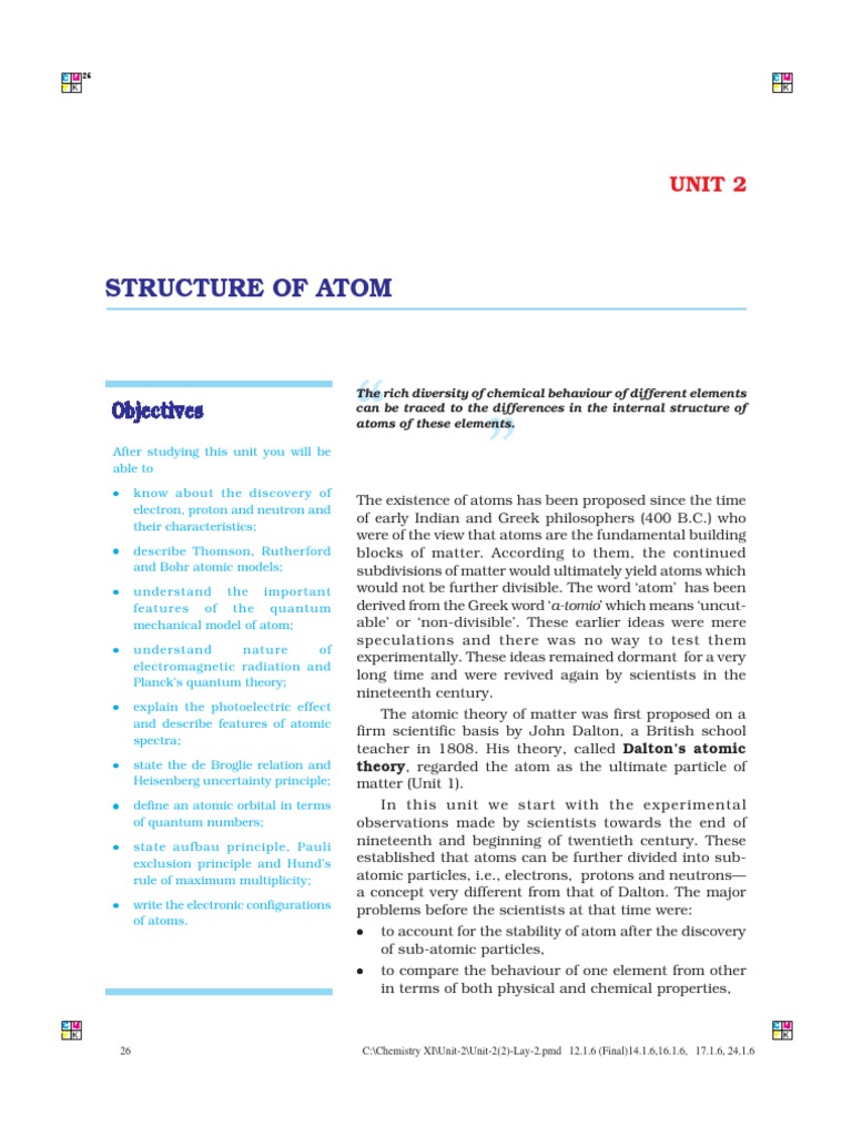 Class11 Chemistry 1 Unit02 NCERT TextBook English Edition | PDF ...
