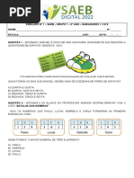 Prova SAERSP 2º Ano 2024: Português | PDF