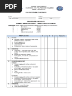 Suctioning Checklist | PDF | Breathing | Clinical Medicine
