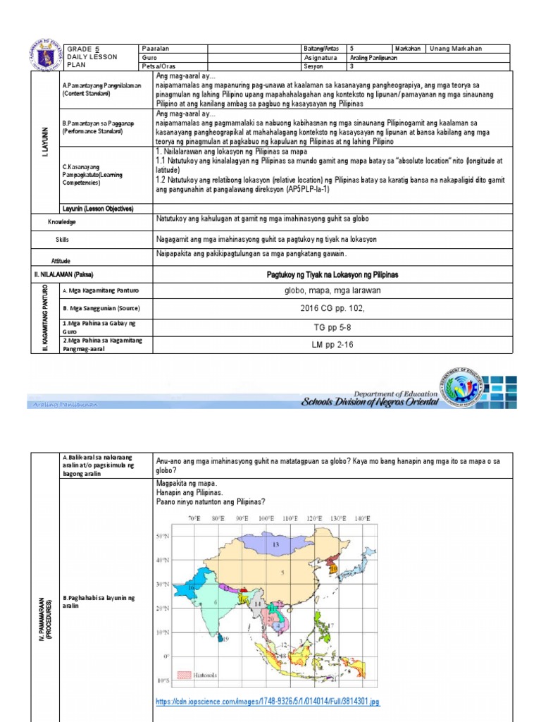 Grade 5 Daily Lesson Plan | PDF