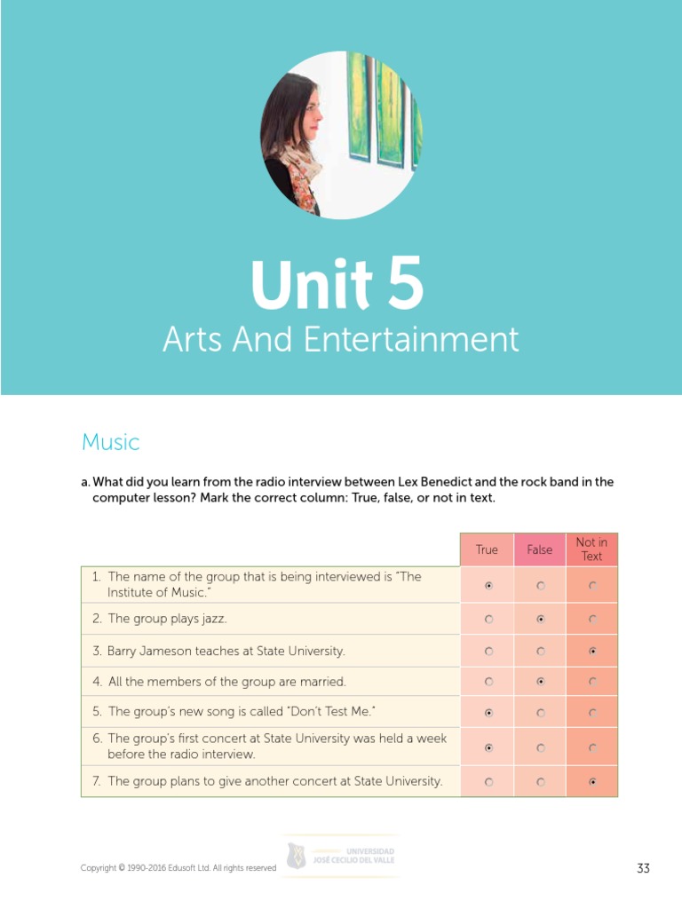 Workbook Unit 5 Ingles | PDF