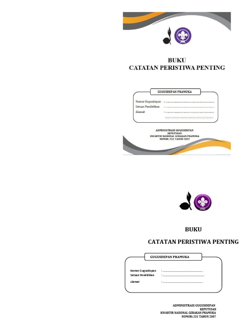 Buku Catatan Peristiwa Penting | PDF