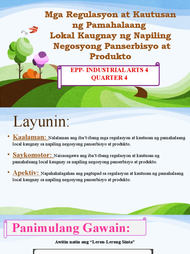 EPP 4 LESSON 3rd Quarter | PDF