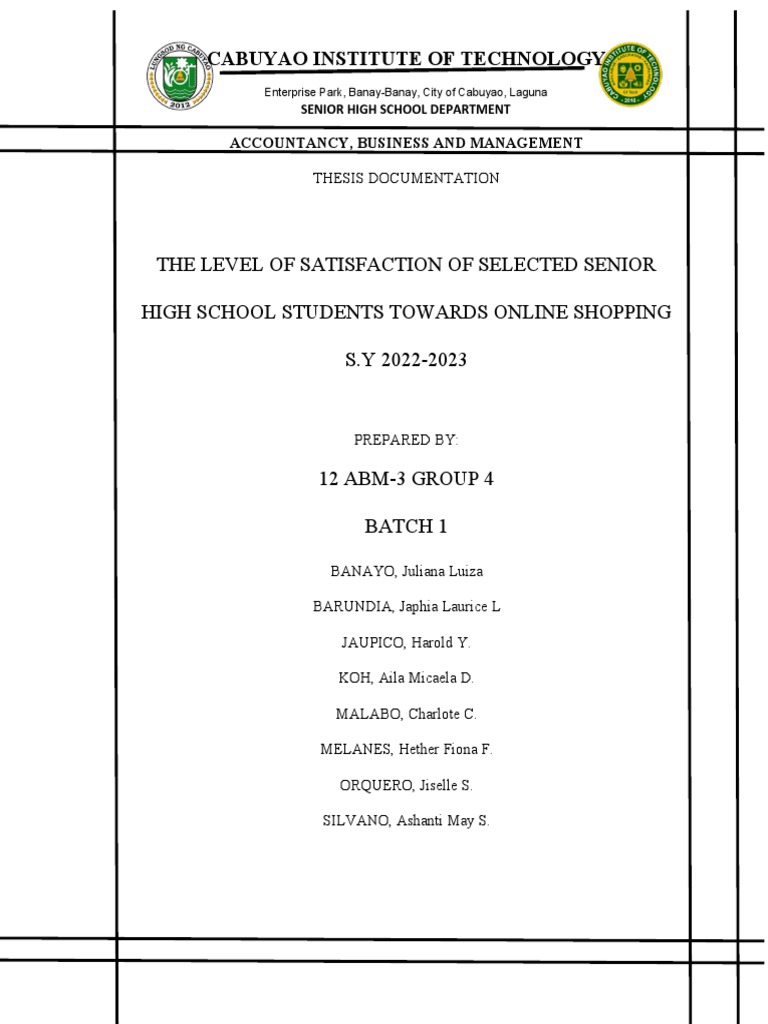 Thesis Documentation Template | PDF