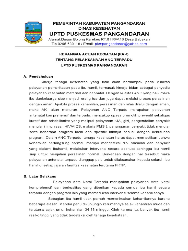 Kak Anc Terpadu | PDF