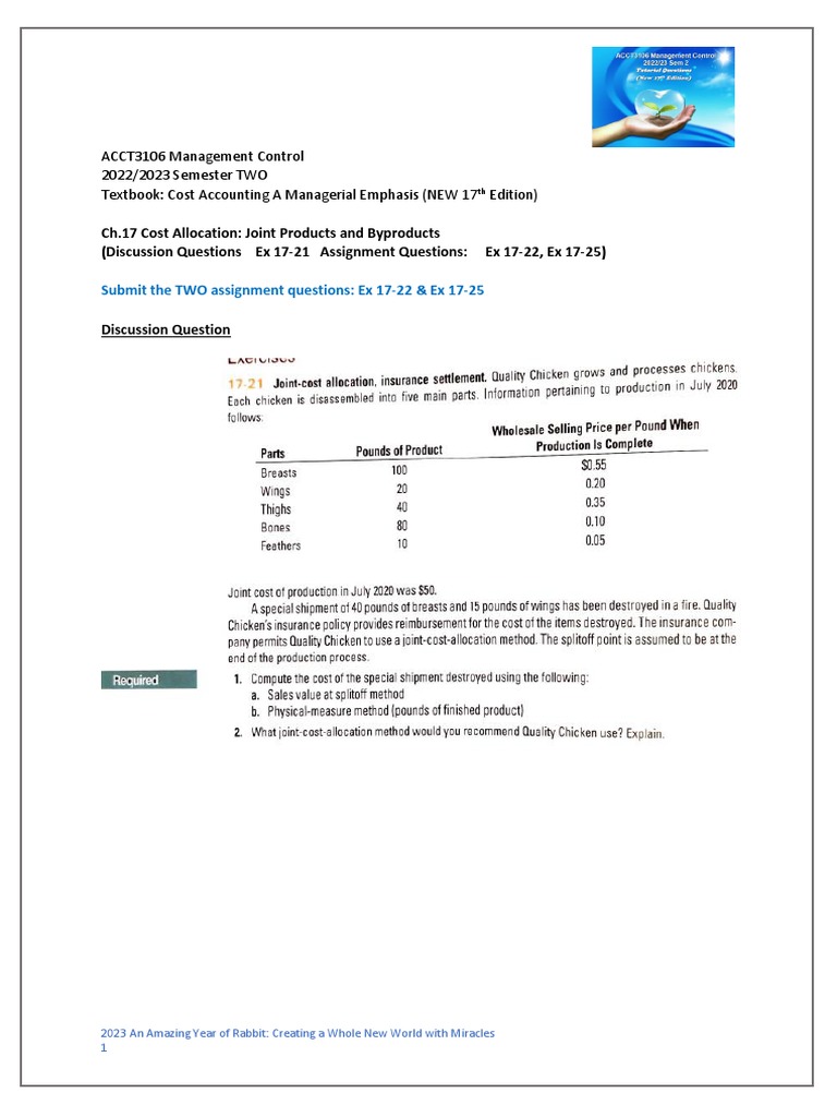 Ch17 Tutorial Questions New 17th Edition | PDF