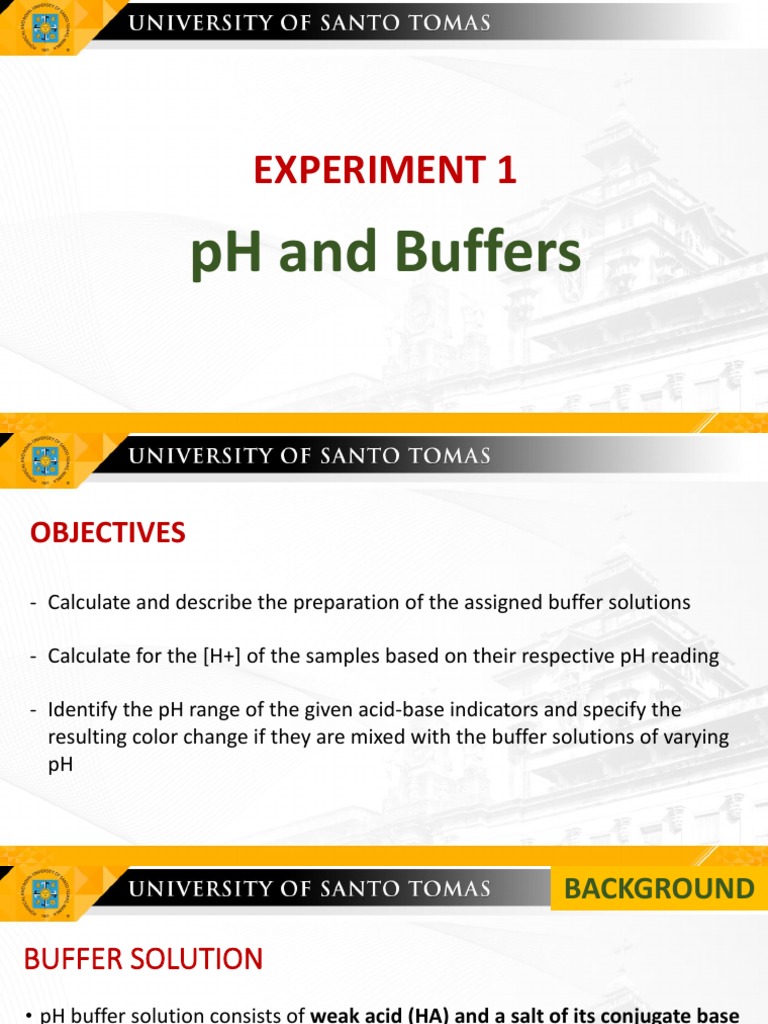 Experiment 1 PH and Buffers Pre Lab | PDF | Buffer Solution | Acid