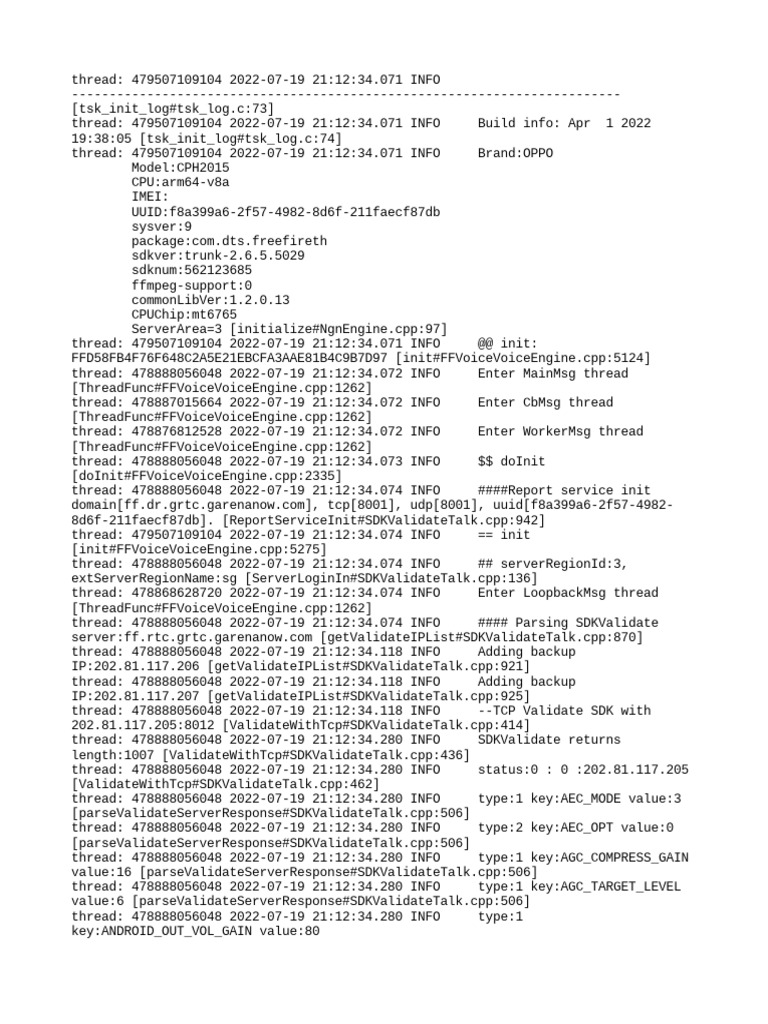 FFRTC Log | PDF | Computer Architecture | Computer Engineering