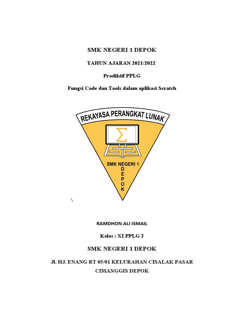 Fungsi Kode dalam Aplikasi Scratch | PDF | Teknologi & Rekayasa