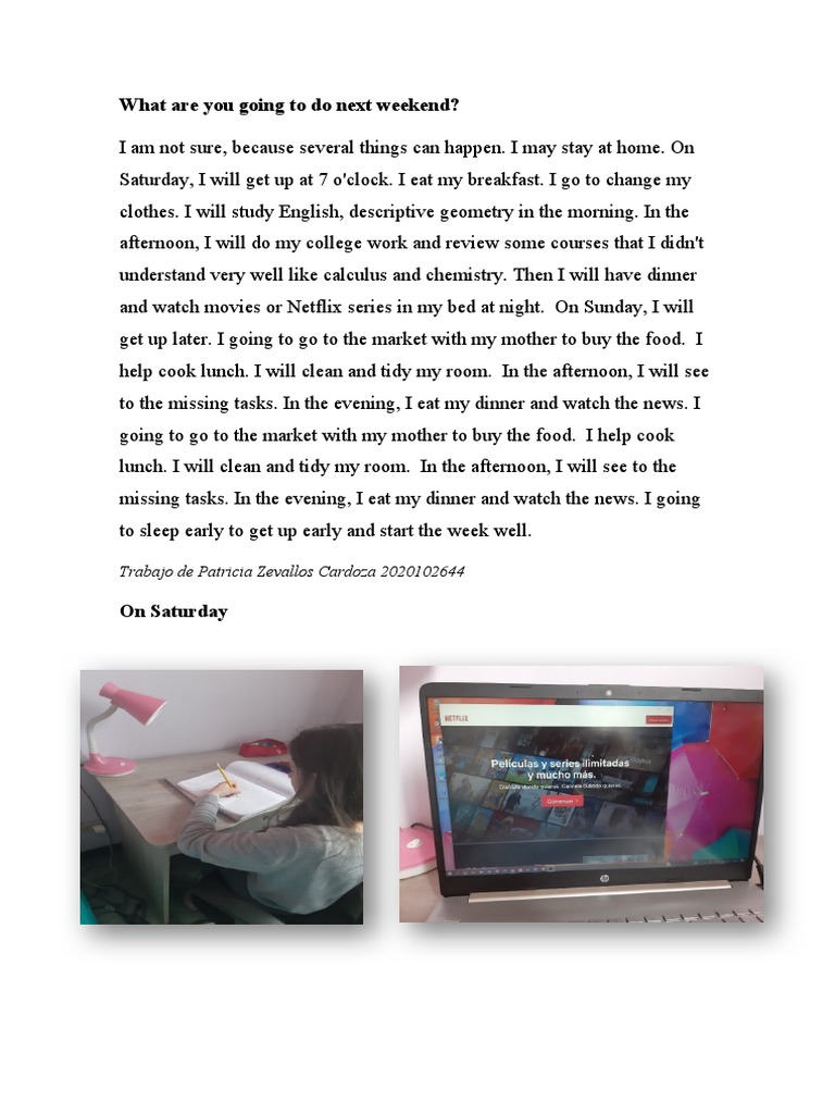Weekend Plans and Activities | PDF | Self-Improvement | Wellness