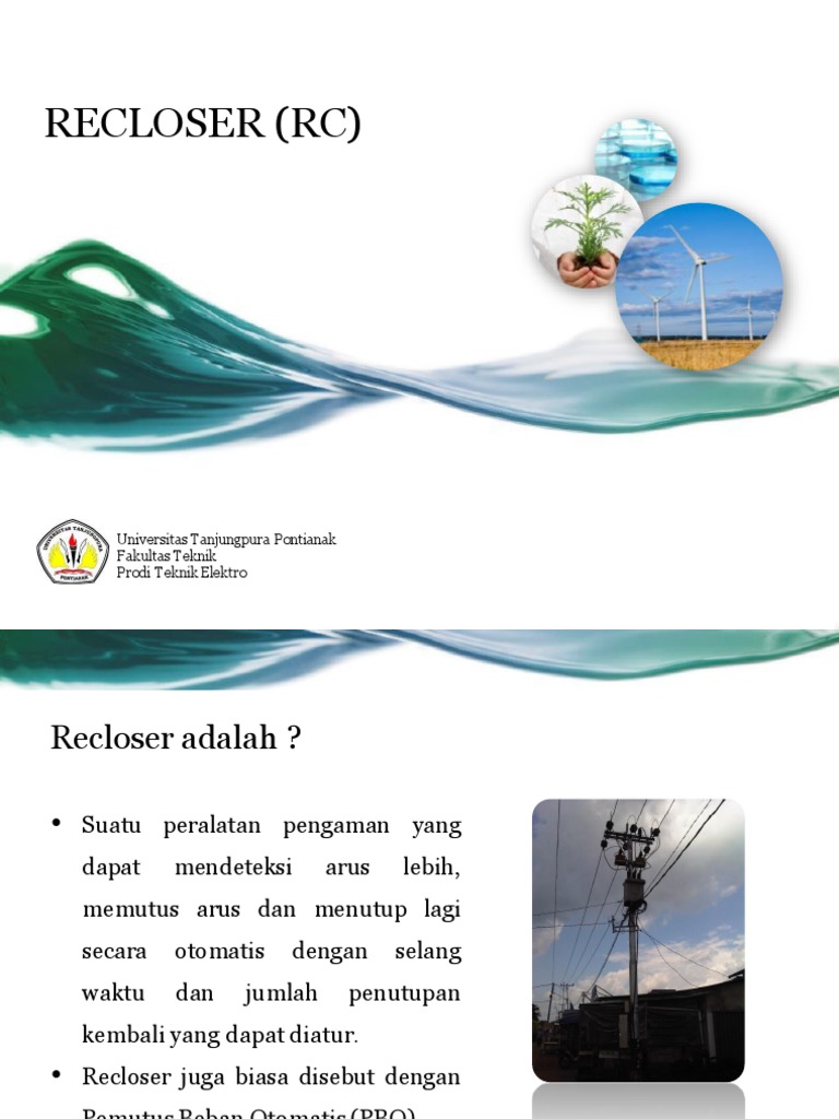 Materi Recloser | PDF | Teknologi & Rekayasa