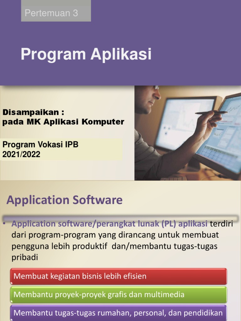 Pertemuan 3 - Program Aplikasi | PDF