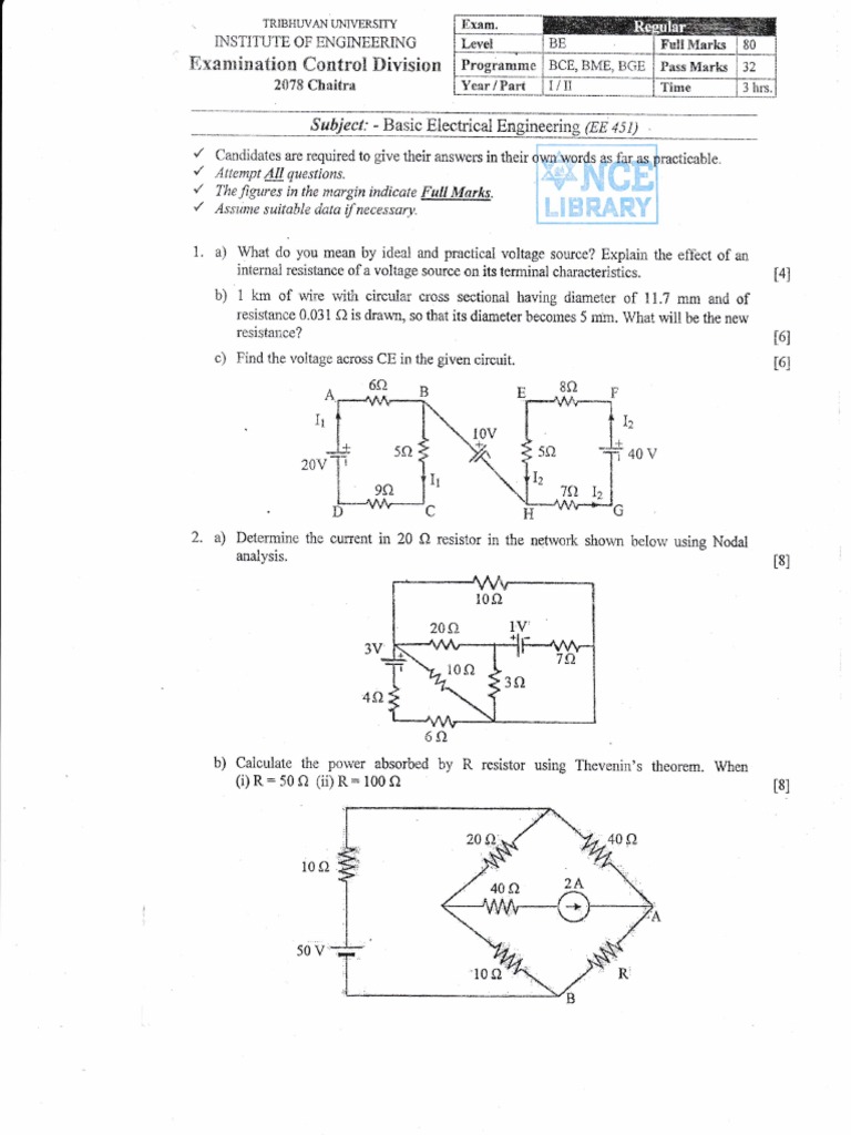 Makerere University Electrical Exam Papers | PDF | Teaching Methods ...