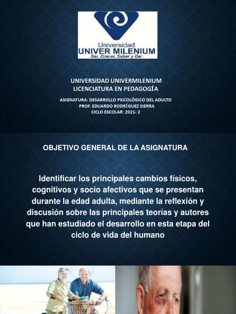 Psicologia Del Desarrollo de La Edad Adulta | PDF | Adultos | Psicología del desarrollo