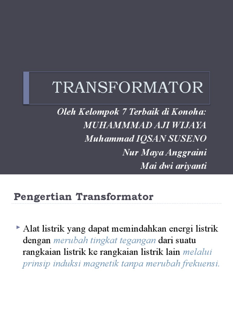 Rumus dan Fungsi Transformator | PDF