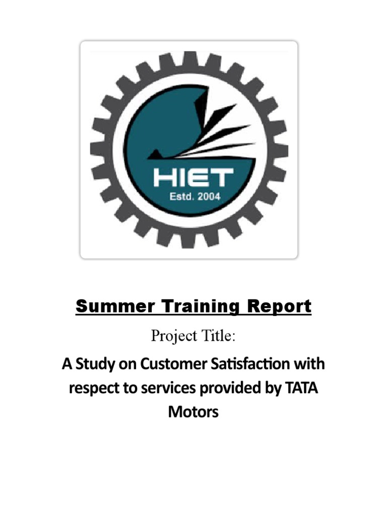 Summer Training Report | PDF | Marketing