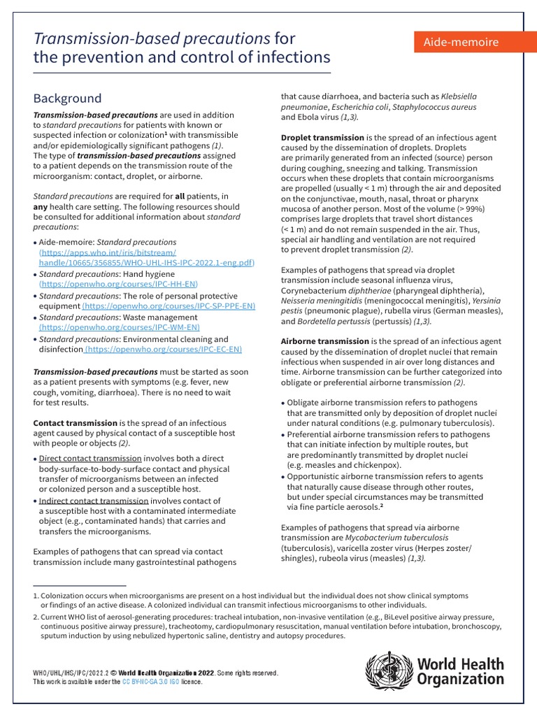 Who Uhl Ihs Ipc 2022.2 Eng | Download Free PDF | Infection | Causes Of Death