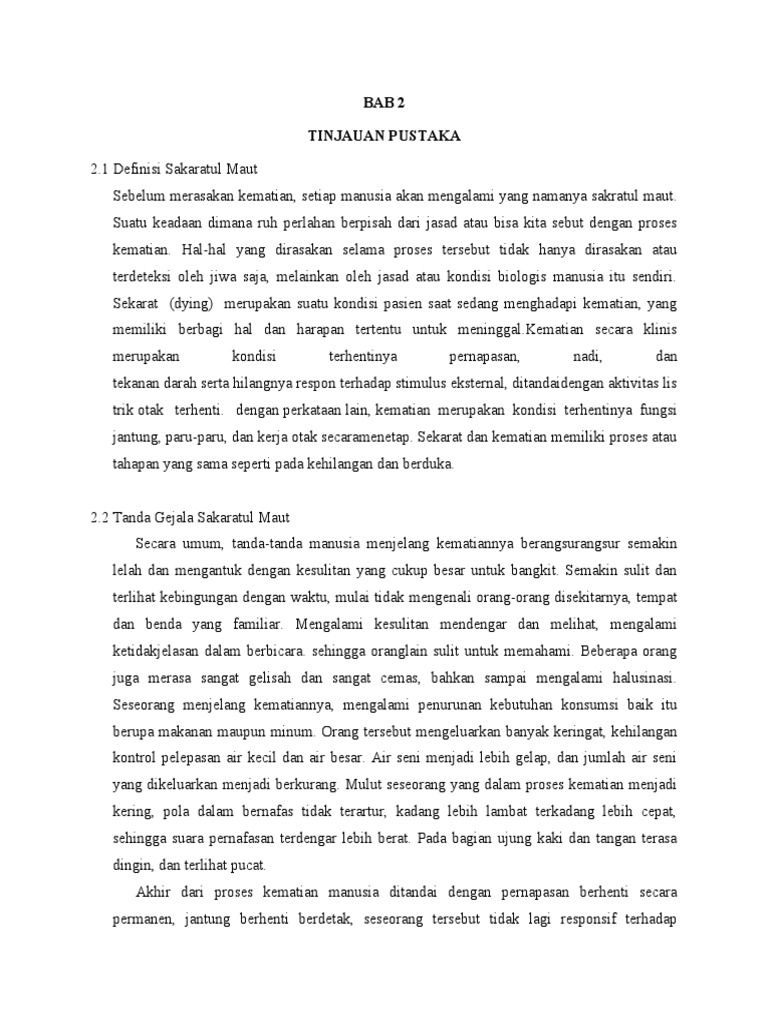BAB 2 Sakaratul Maut | PDF