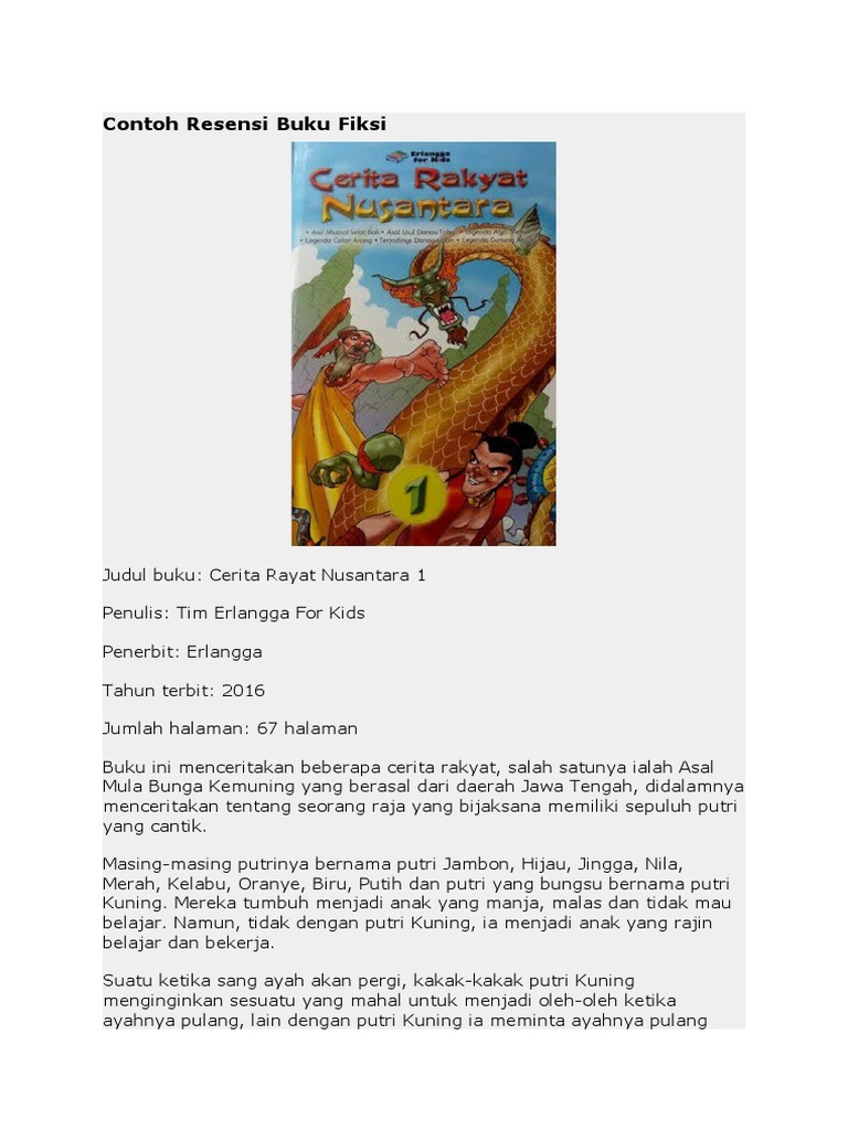Contoh Resensi Buku | PDF | Fiksi Misteri, Thriller, & Kejahatan | Puisi