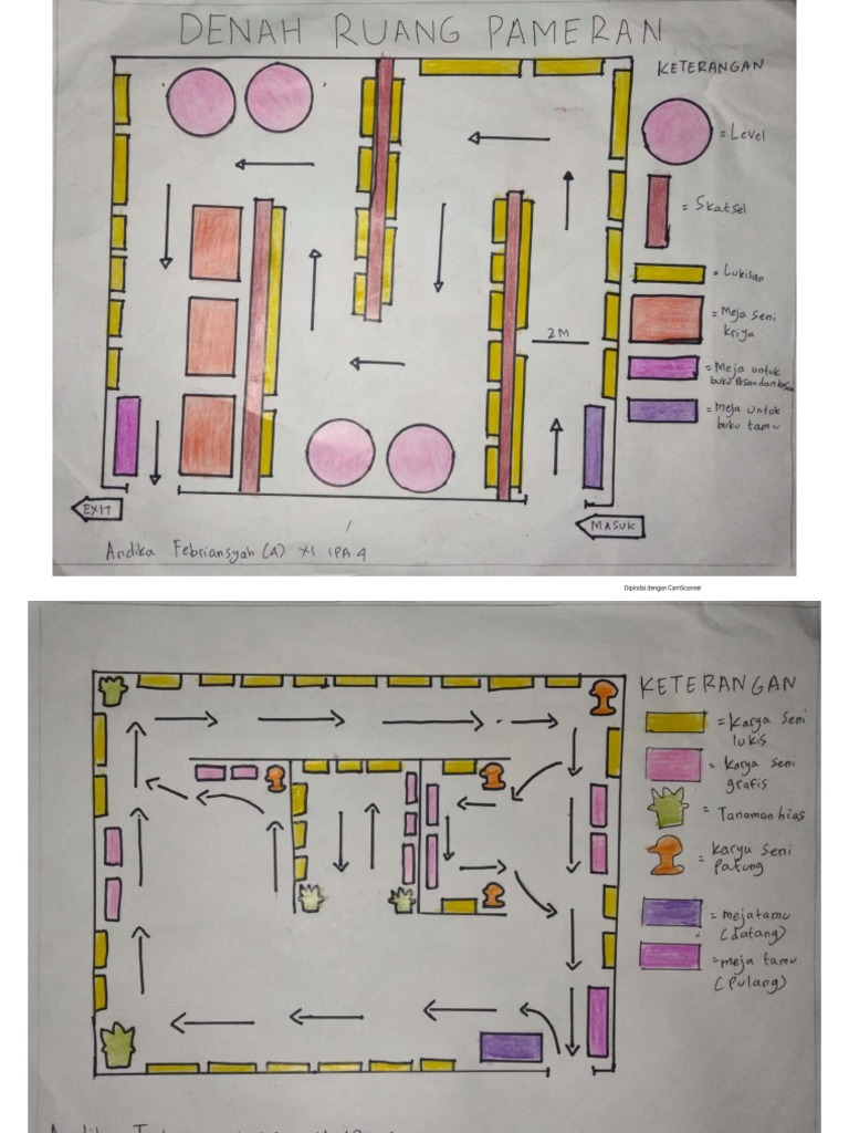 Andika Febriansyah XI IPA 4 - Denah Ruang Pameran | PDF
