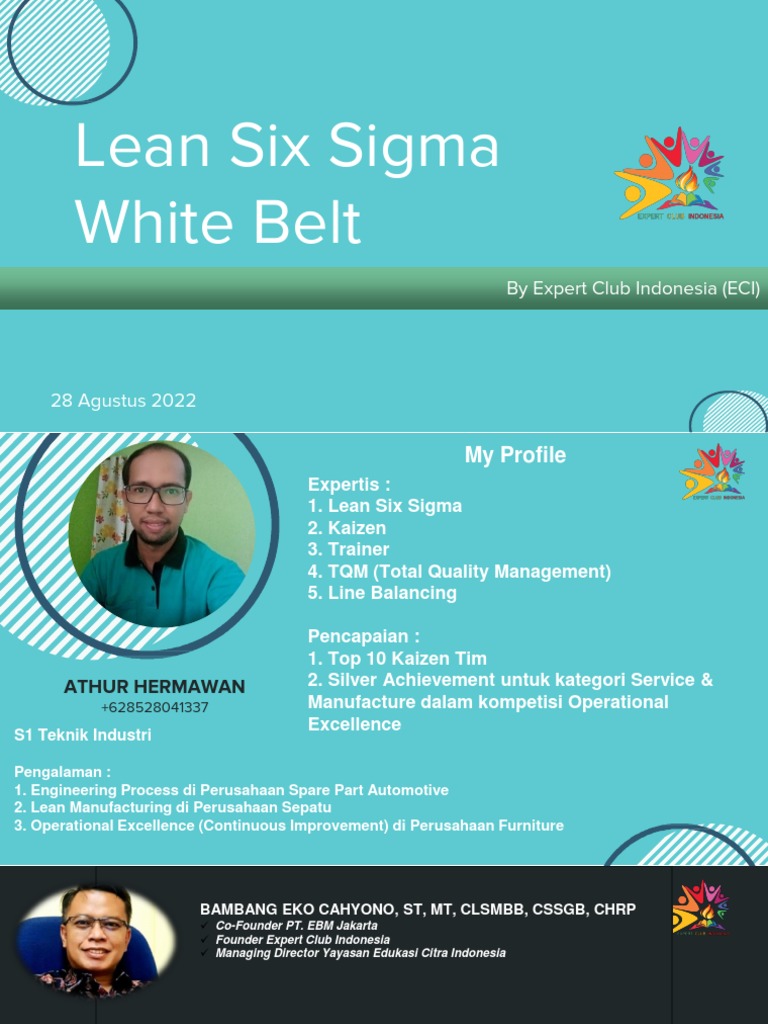 Modul LSS White Belt ECI AThur | PDF | Six Sigma | Lean Manufacturing