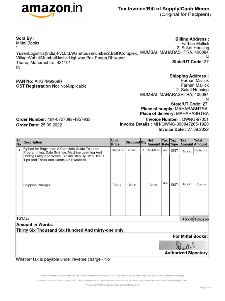 Books Final | PDF | Invoice | Payments