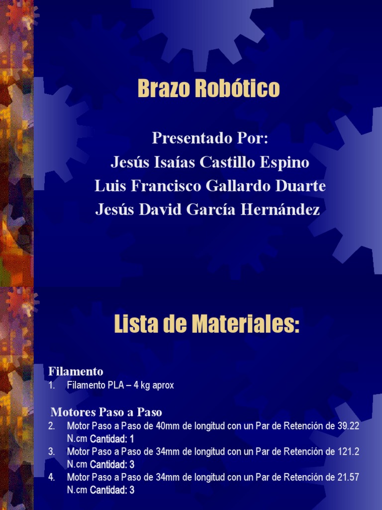 Brazo Robótico | PDF | Arduino | Interfaz de usuario