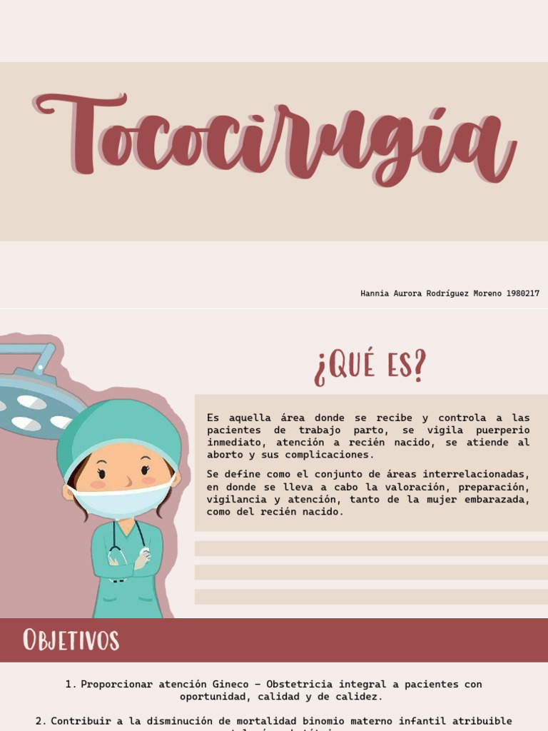 TOCOCIRUGIA | PDF | Parto | Enfermería
