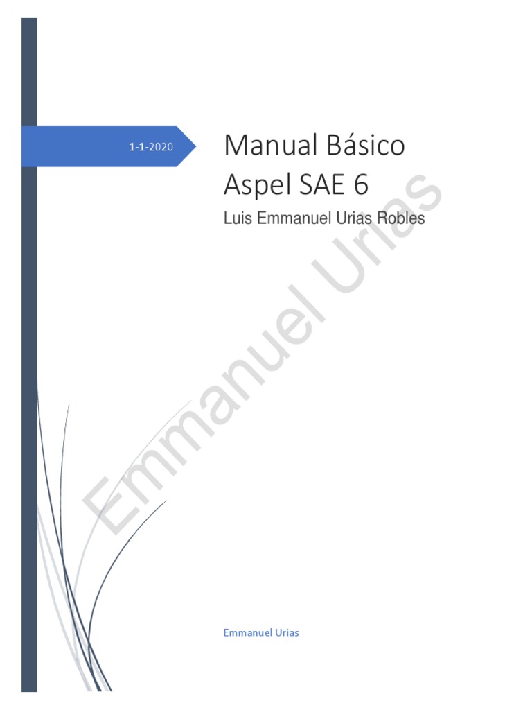 Manual Basico Aspel SAE 6 | PDF | Inventario | Factura